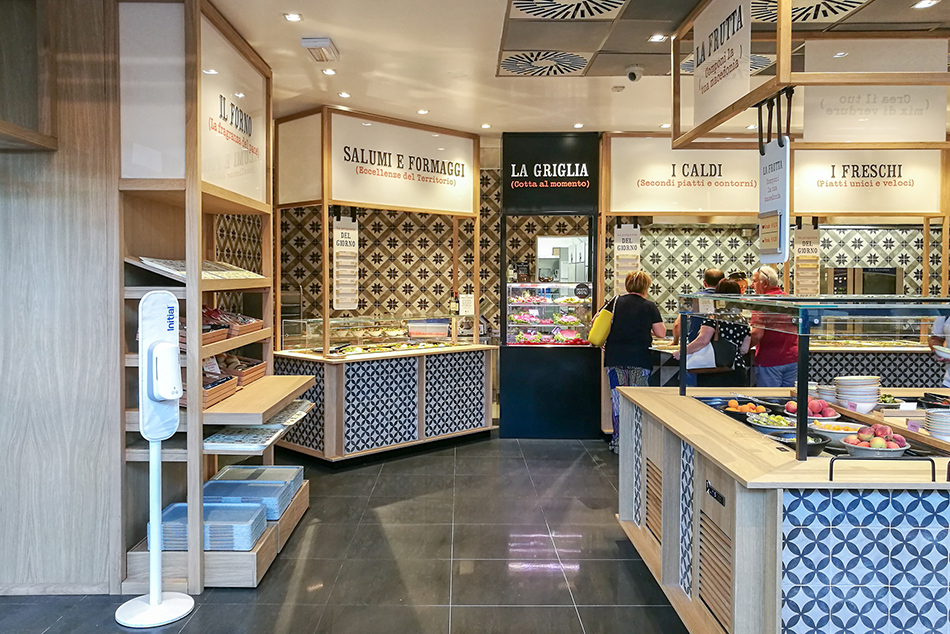 Shopfitting Chef Express Service Area Arno Ovest Italy | ISA