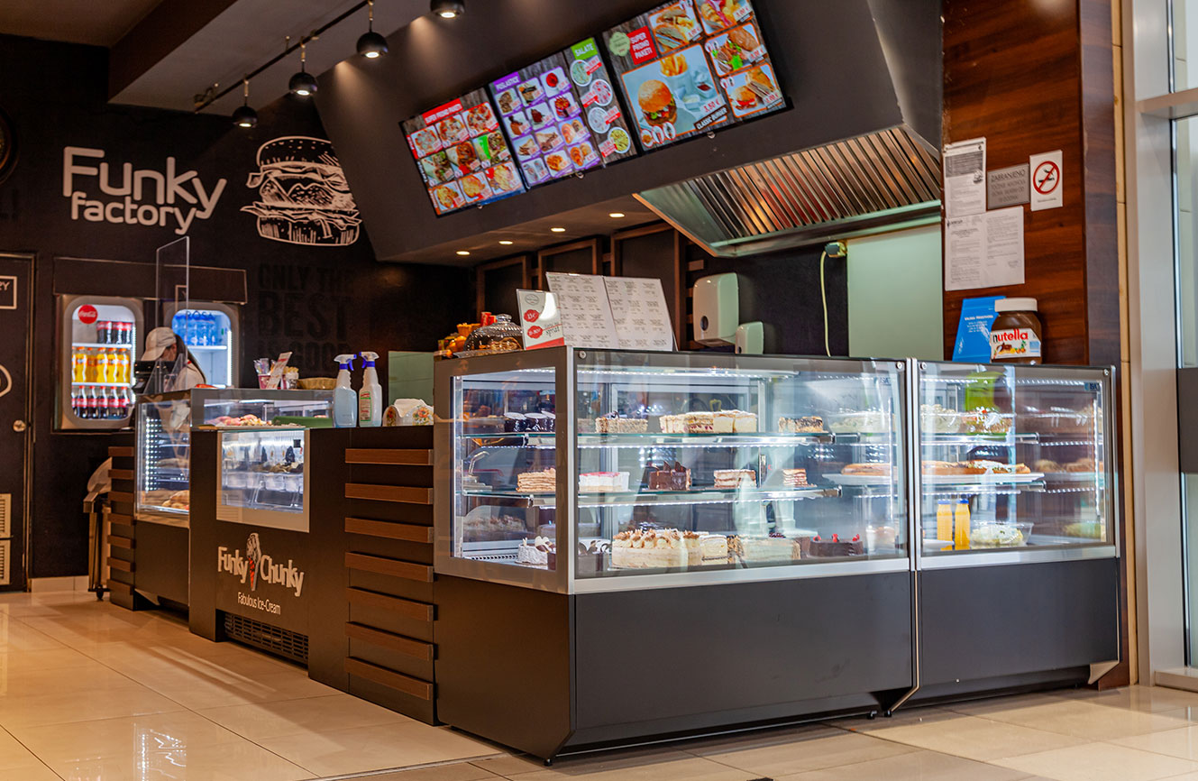 Shopfitting ice cream and pastry shop Funky Factory in Podgorica ...